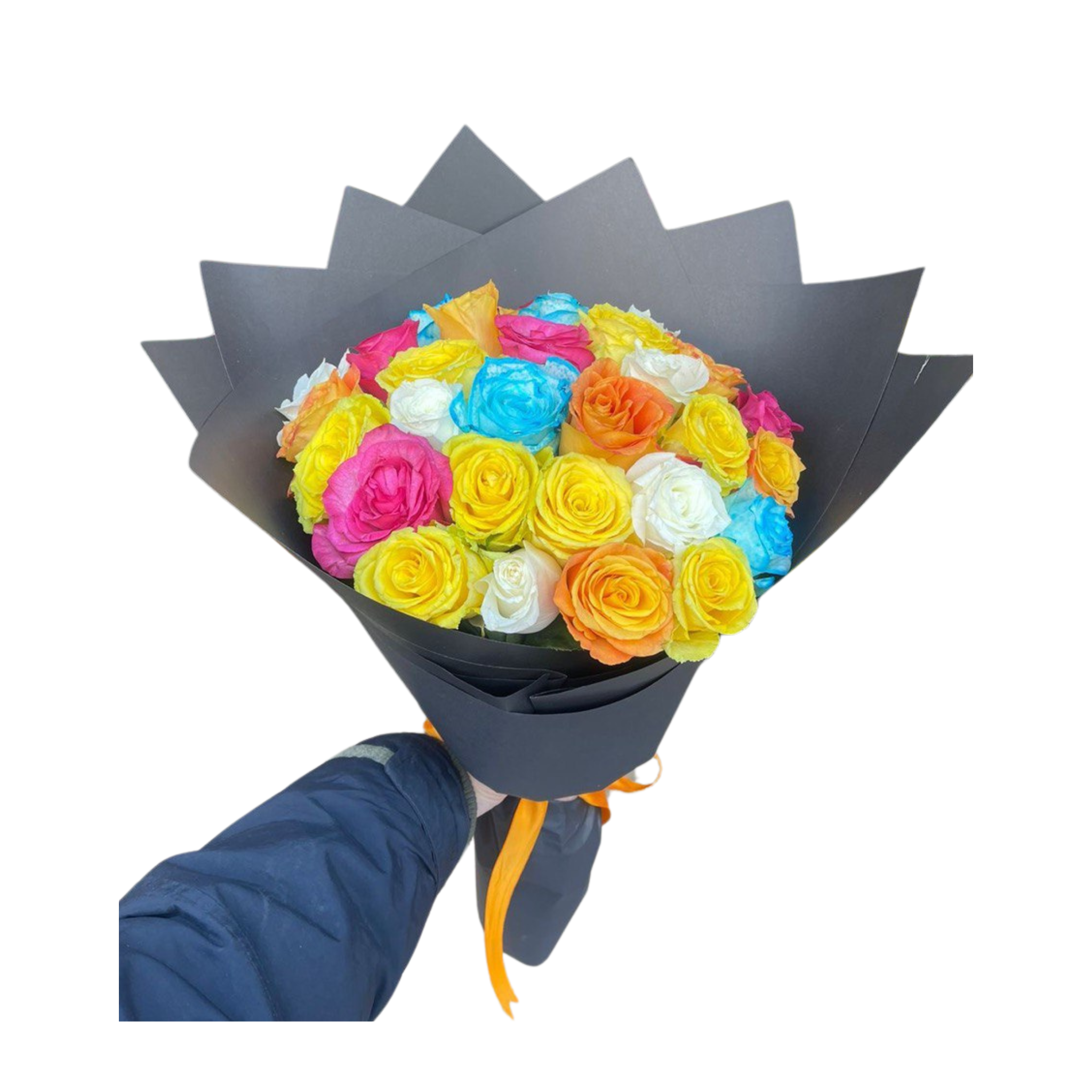 Gift Elegant Colorful Roses in Sulaymaniyah, Iraq | SHA100 Flowers ...
